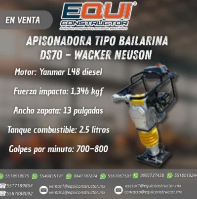 Apisonadora ds70 wacker en Colima | CASINUEVO MéXICO